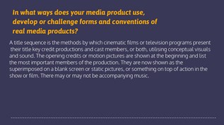 Media Evaluation question 1 at emaze Presentation