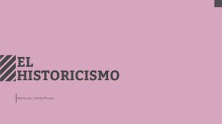 EL HISTORICISMO at emaze Presentation