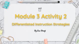 Module 3 Activity 2 Differentiated at emaze Presentation
