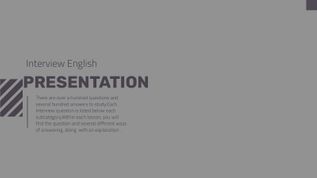 Interview English at emaze Presentation