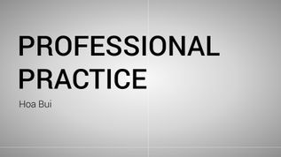 Professional Practice at emaze Presentation