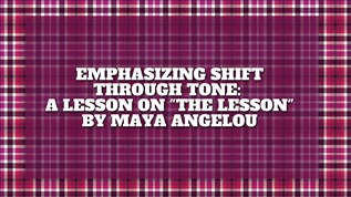 "The Lesson" by Maya Angelou at emaze Presentation