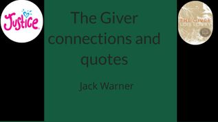 The Giver connections and quotes by Jack at emaze Presentation