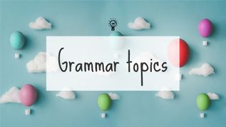 Grammar topics at emaze Presentation