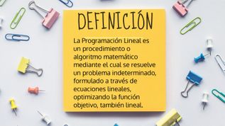 CONCEPTOS BÁSICOS DE PROGRAMACIÓN LINEAL at emaze Presentation