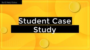 Student Case Study El Hadj Chitou at emaze Presentation