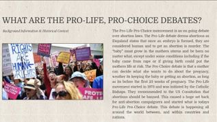 Pro-Life Pro-Choice Debates at emaze Presentation
