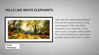 Hills like White Elephants at emaze Presentation