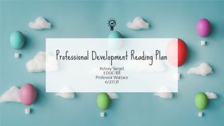 Professional Development Reading Plan at emaze Presentation