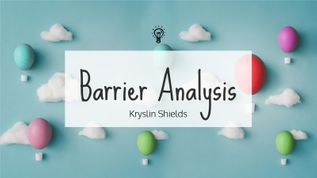 Barrier Analysis at emaze Presentation