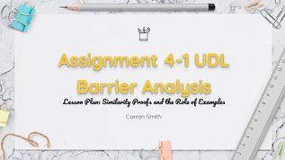 Assignment 4-1 UDL Barrier Analysis at emaze Presentation