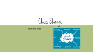 Cloud Storage at emaze Presentation