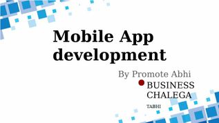 Mobile App Development at emaze Presentation