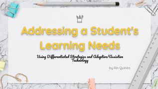 Addressing a Student's Learning Needs at emaze Presentation