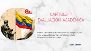 CAPÍTULO IIIEVALUACIÓNACADÉMICA at emaze Presentation