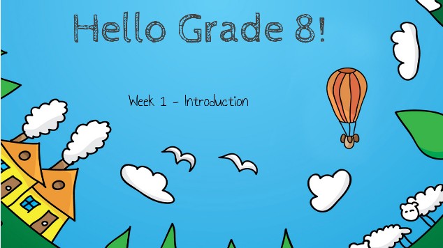 Hello Grade 8! at emaze Presentation