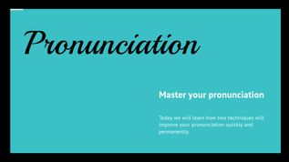 Pronunciation at emaze Presentation