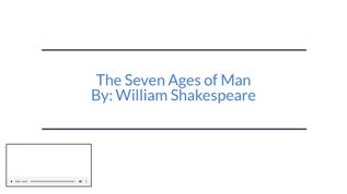 The Seven Ages of Man at emaze Presentation