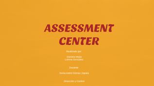 ASSESSMENT CENTER at emaze Presentation