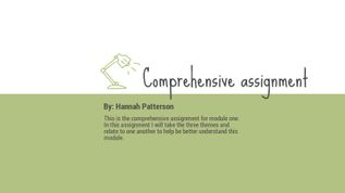 Comprehensive assignment at emaze Presentation