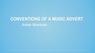 Conventions of a Music Advert at emaze Presentation