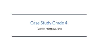 Case Study Grade 4 at emaze Presentation