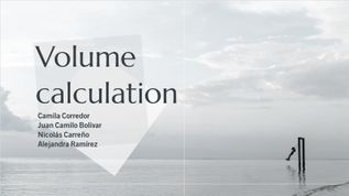 Volume calculation at emaze Presentation