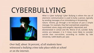 Cyberbullying PSA at emaze Presentation