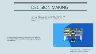 DECISION MAKING at emaze Presentation