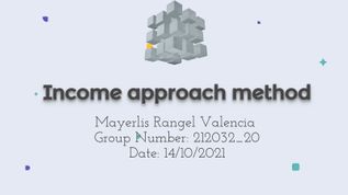 Income approach method at emaze Presentation