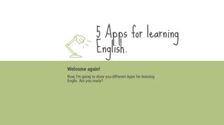 Apps for learning English at emaze Presentation