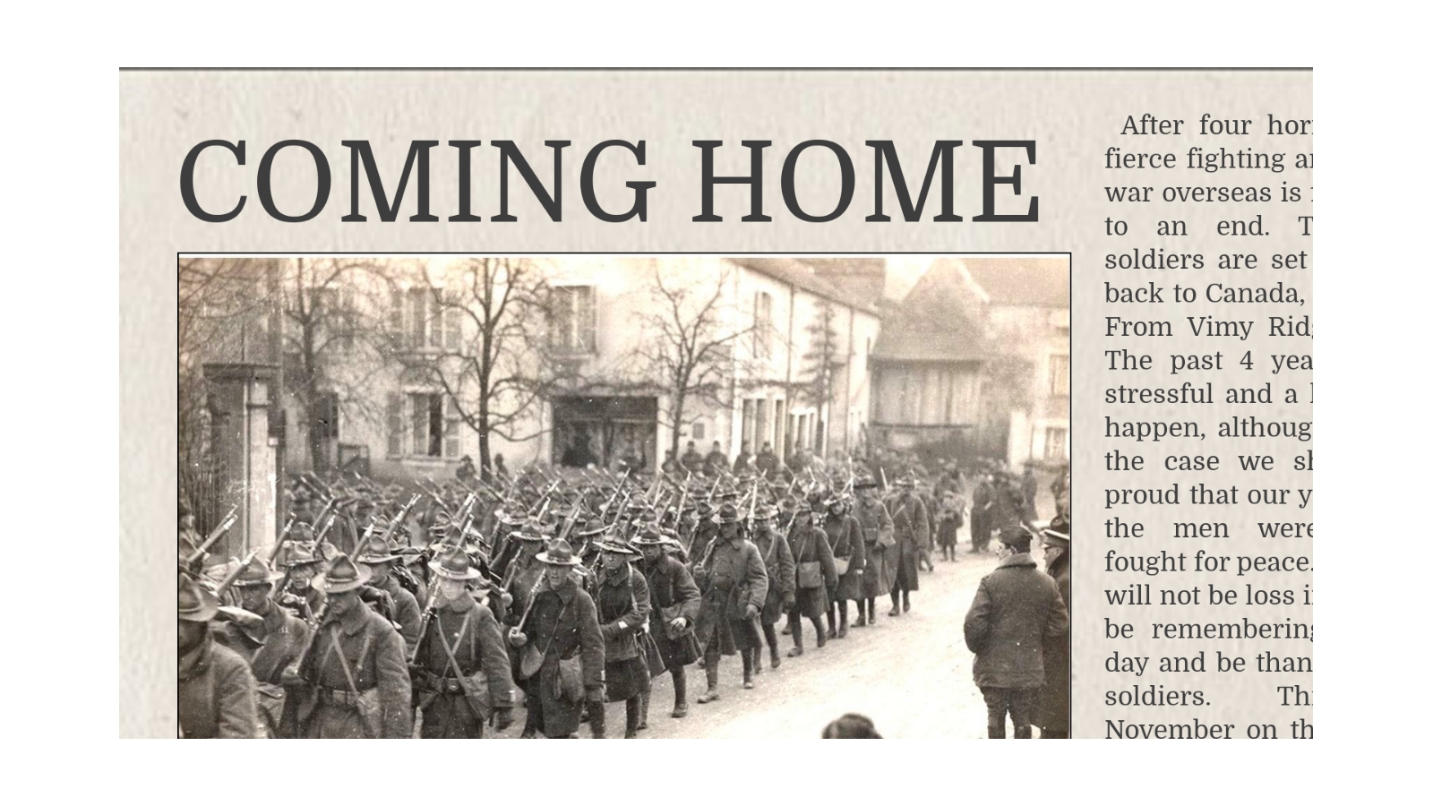 WW1 Rememberance Day at emaze Presentation