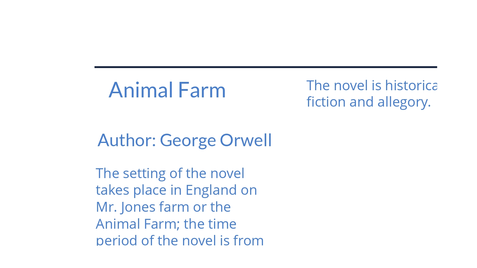 Animal Farm at emaze Presentation