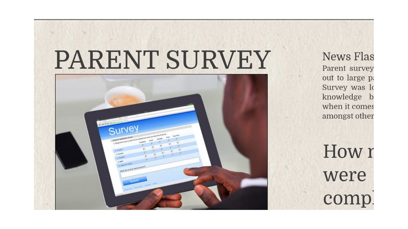 Parent survey at emaze Presentation