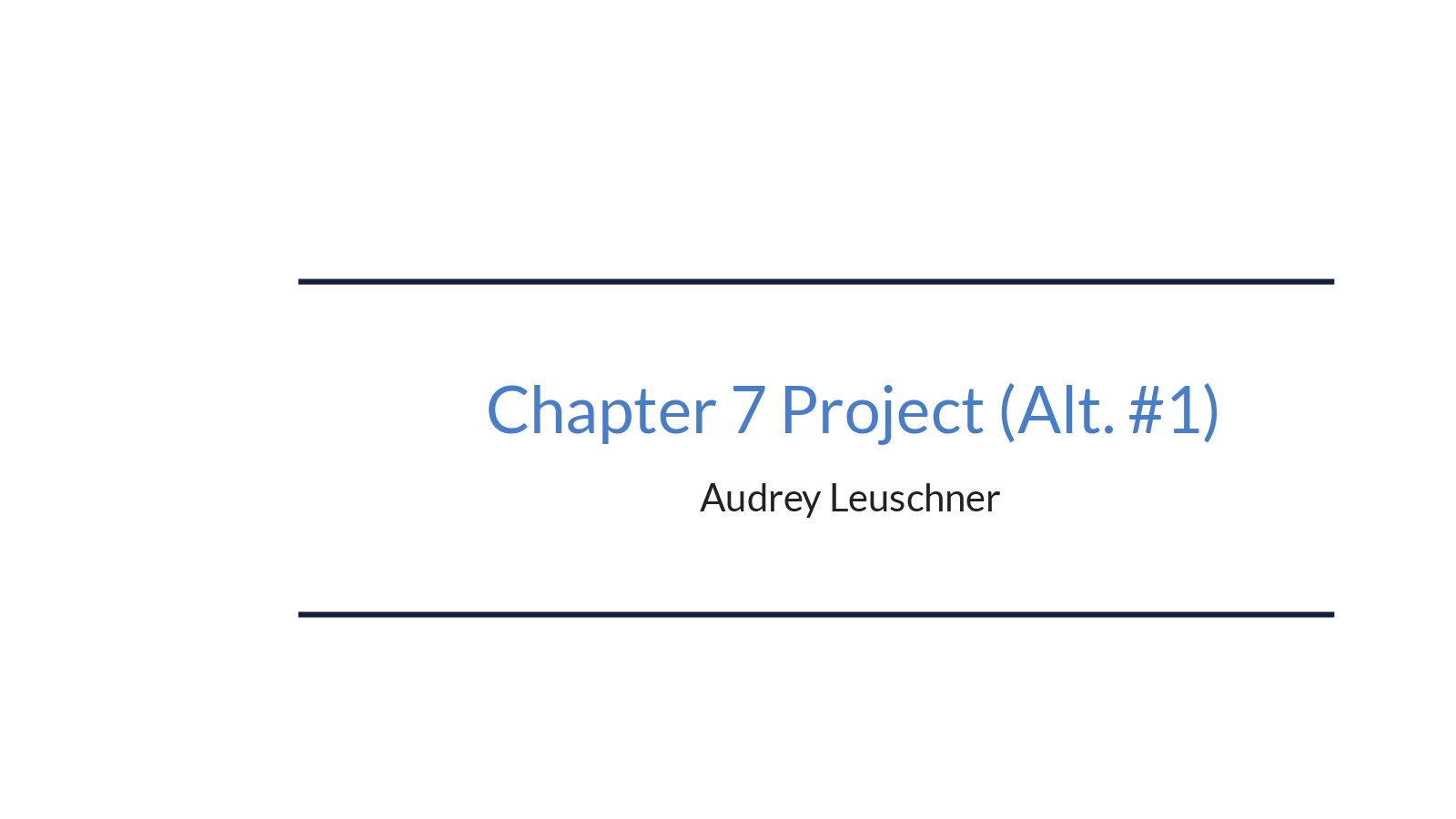 Chapter 7 Project at emaze Presentation