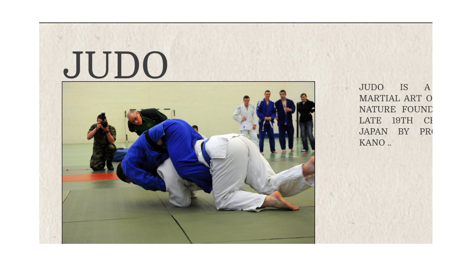 JUDO at emaze Presentation