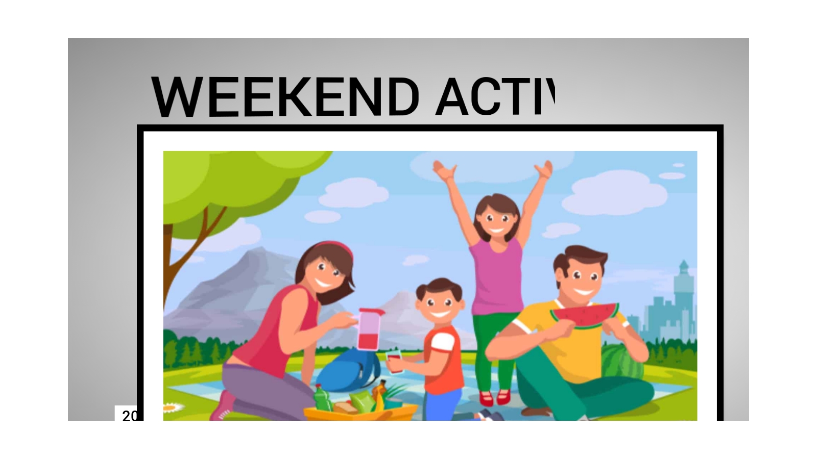 weekend activities at emaze Presentation