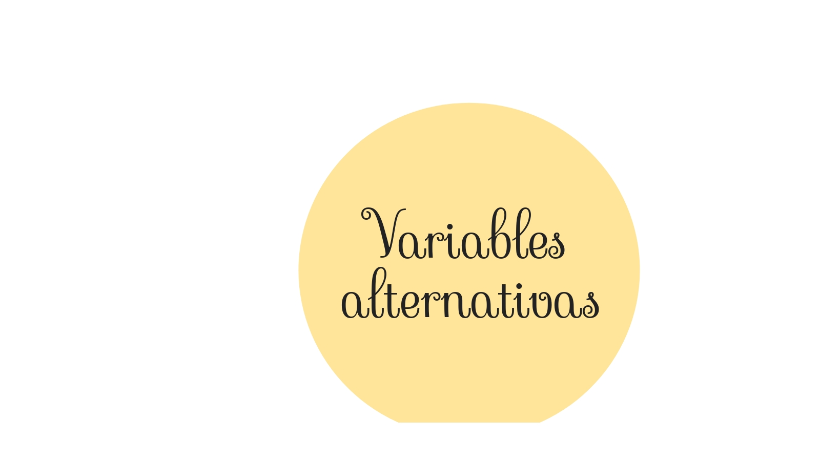 Variables alternativas at emaze Presentation
