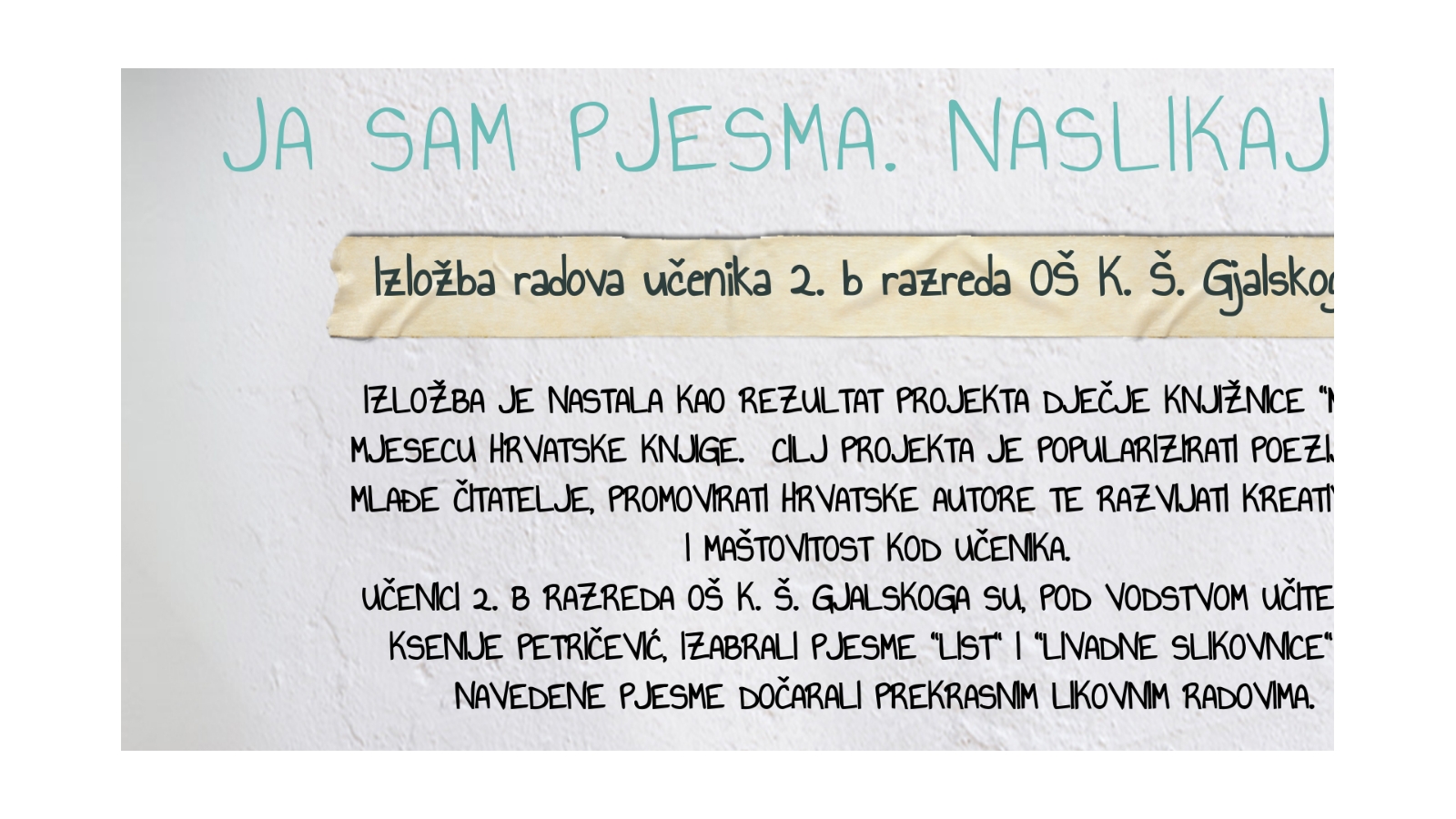 Ja sam pjesma. Naslikaj me! on emaze