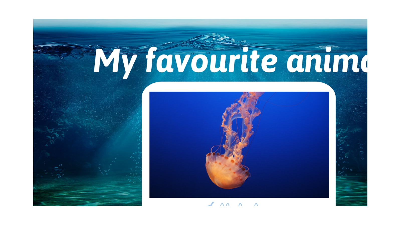 My favourite animal at emaze Presentation