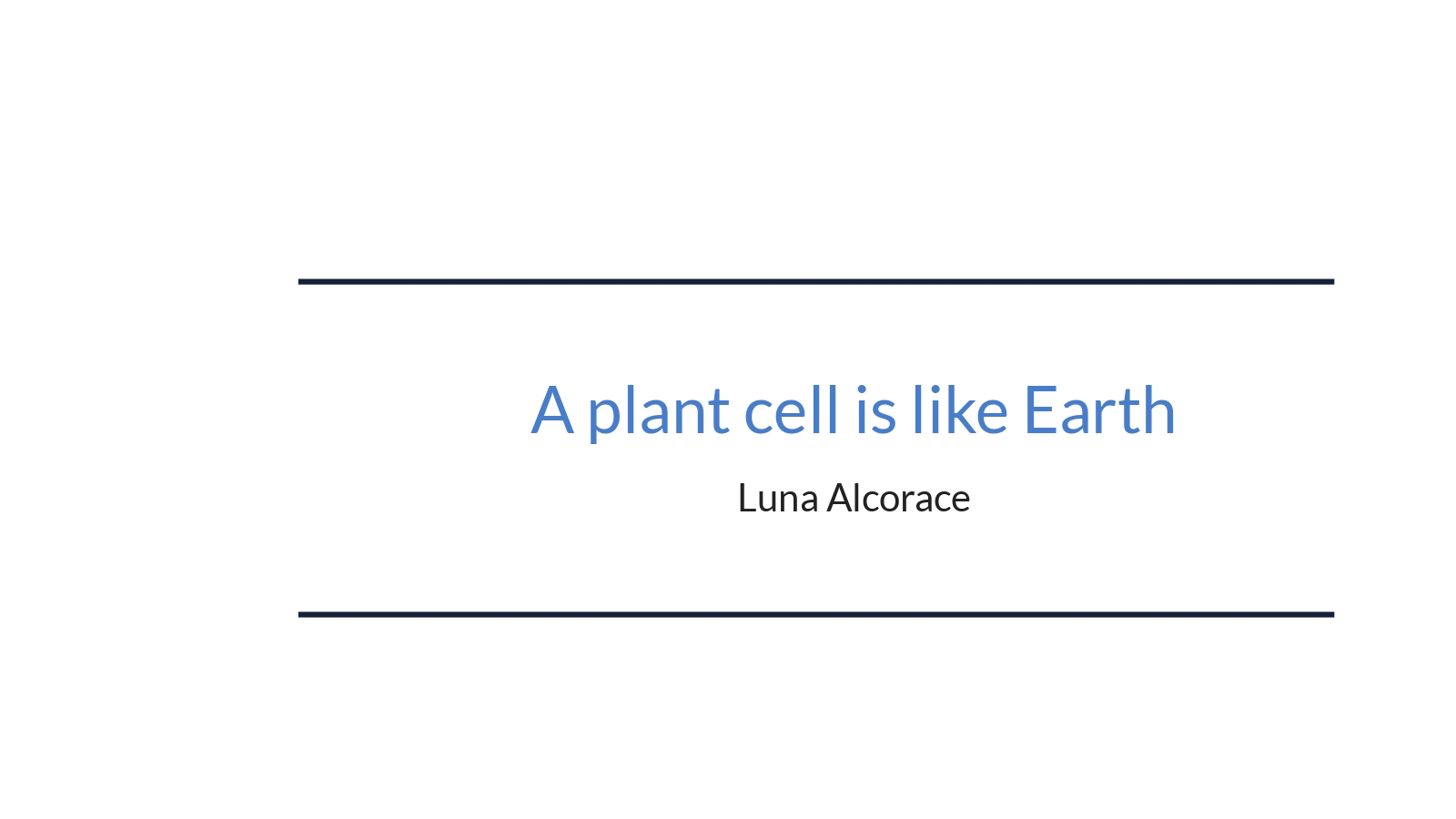 Cell Analogy Project at emaze Presentation