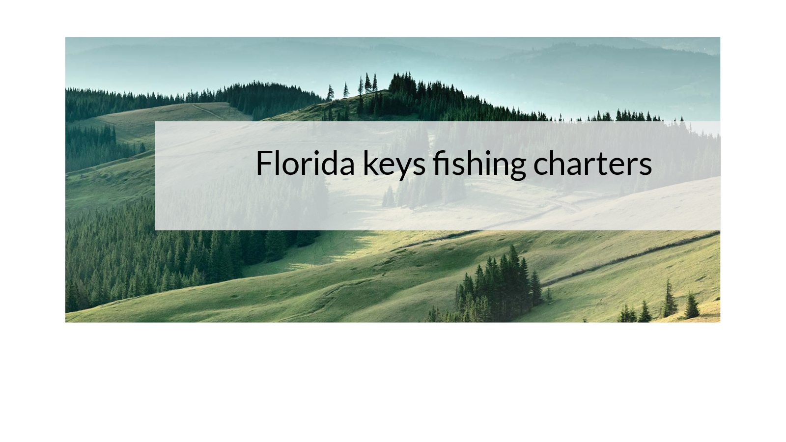 Florida keys fishing charters on emaze