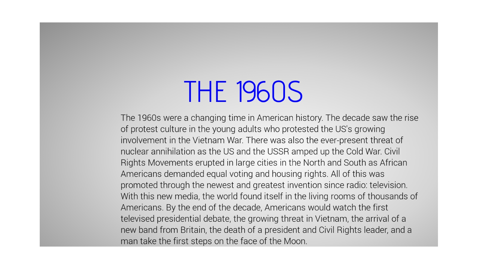 1960s Presentation at emaze Presentation