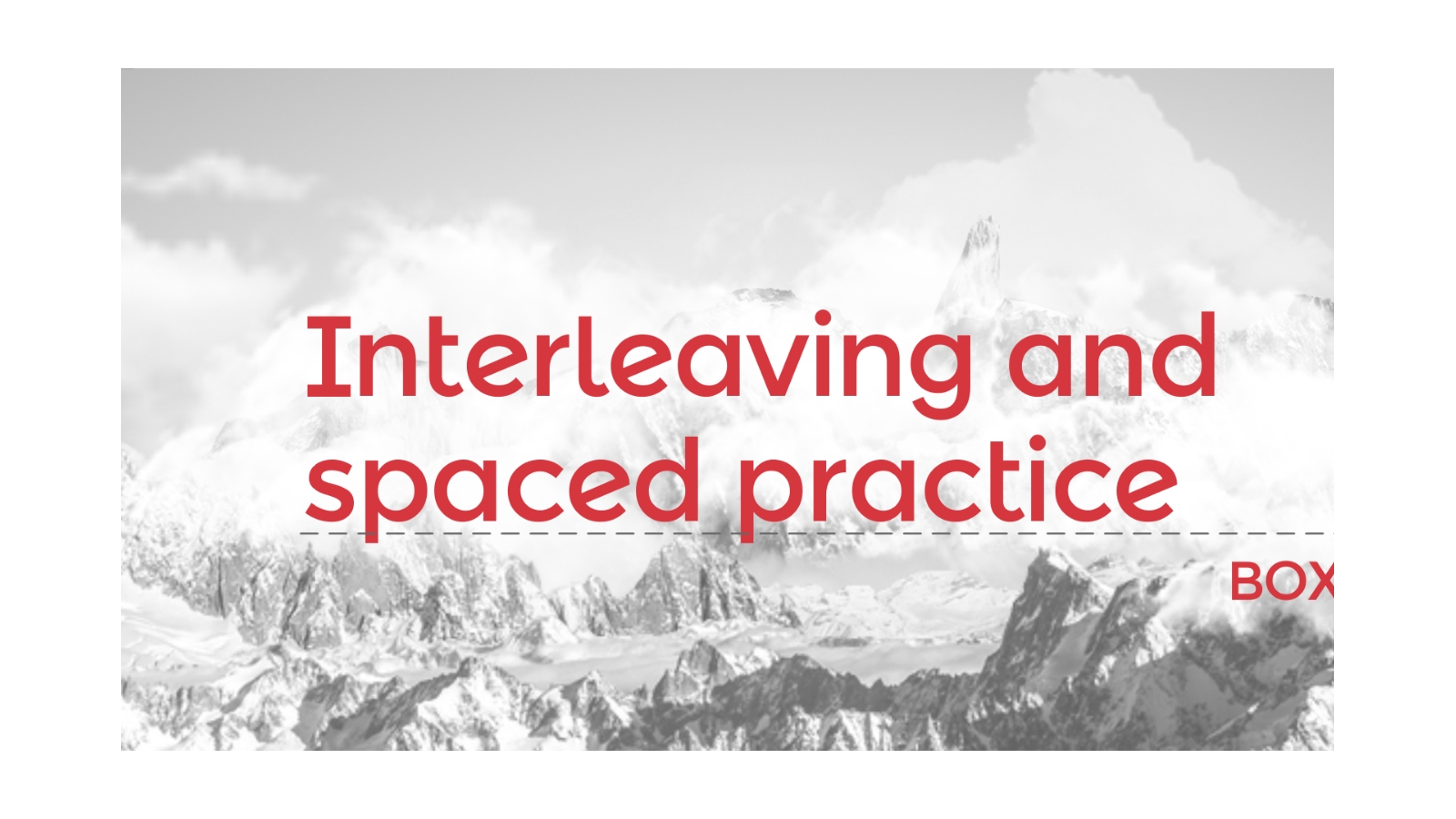 Interleaving and spaced practice at emaze Presentation
