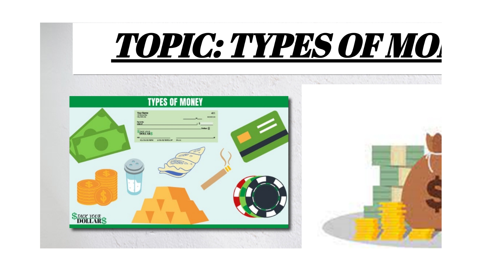 TOPIC: TYPES OF MONEY at emaze Presentation