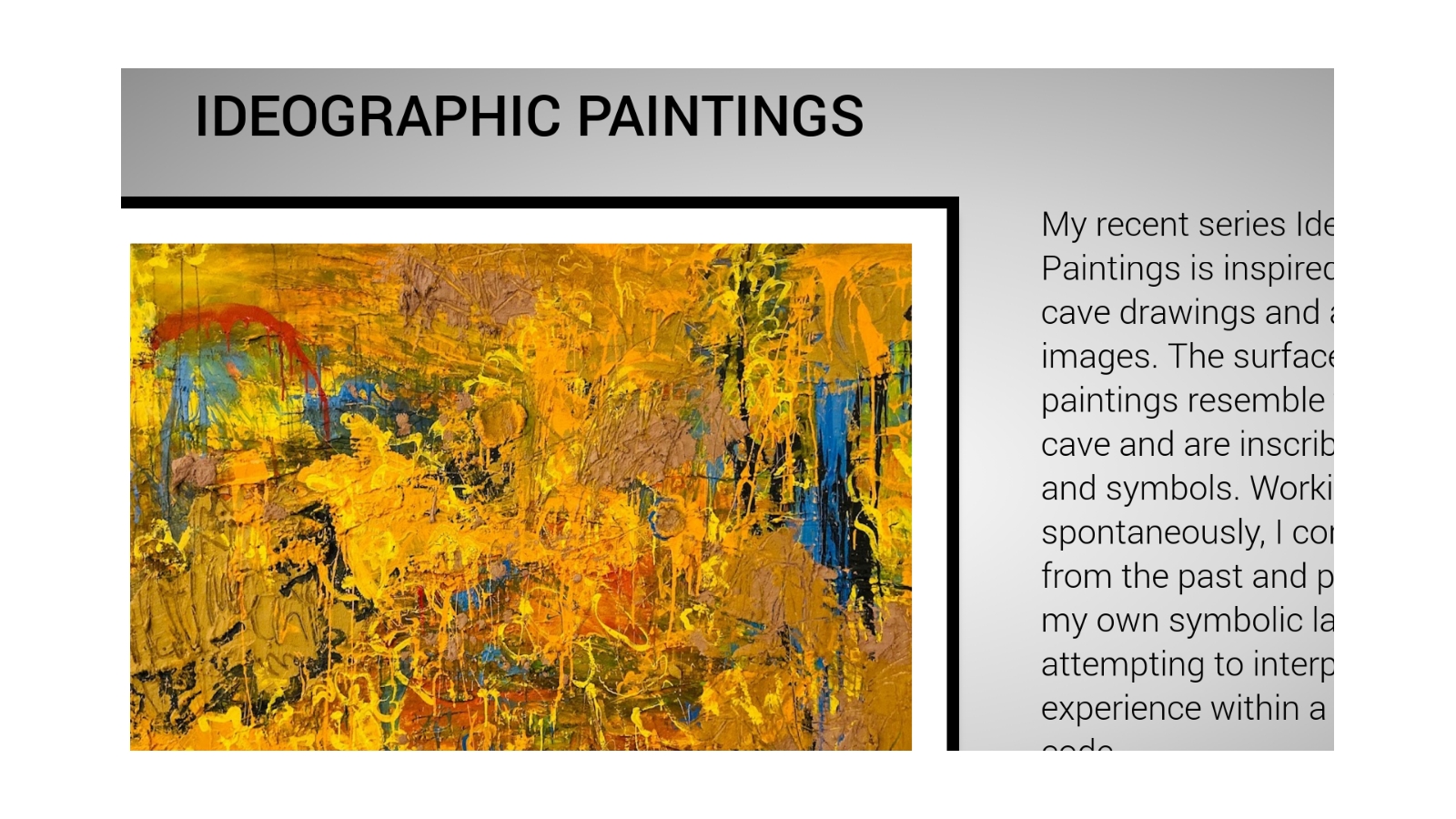 IDEOGRAPHIC PAINTINGS at emaze Presentation