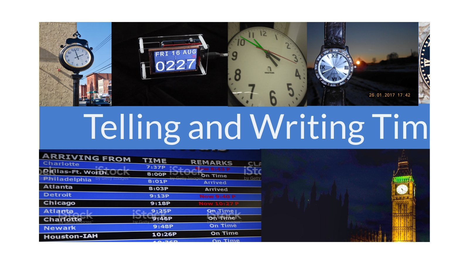 Telling and Writing Time at emaze Presentation