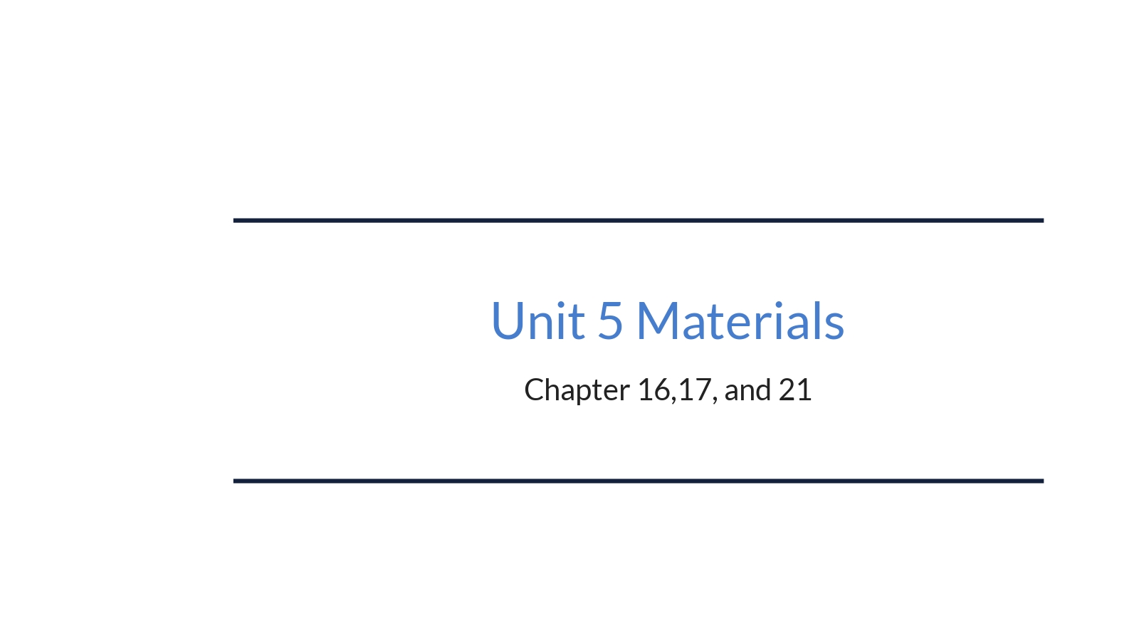 Unit 5 Materials at emaze Presentation