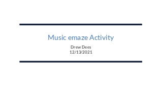 Music emaze Activity at emaze Presentation