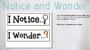 Notice and Wonder at emaze Presentation